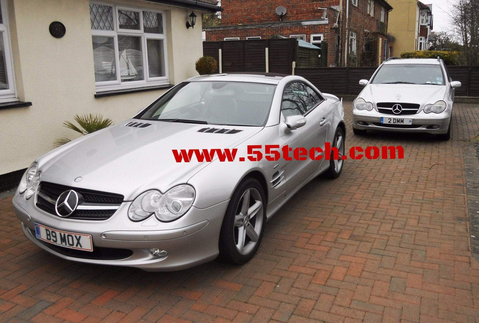 Mercedes Benz R230 2003~2006 SL-Class 1 Fin Grille – 55tech Motors