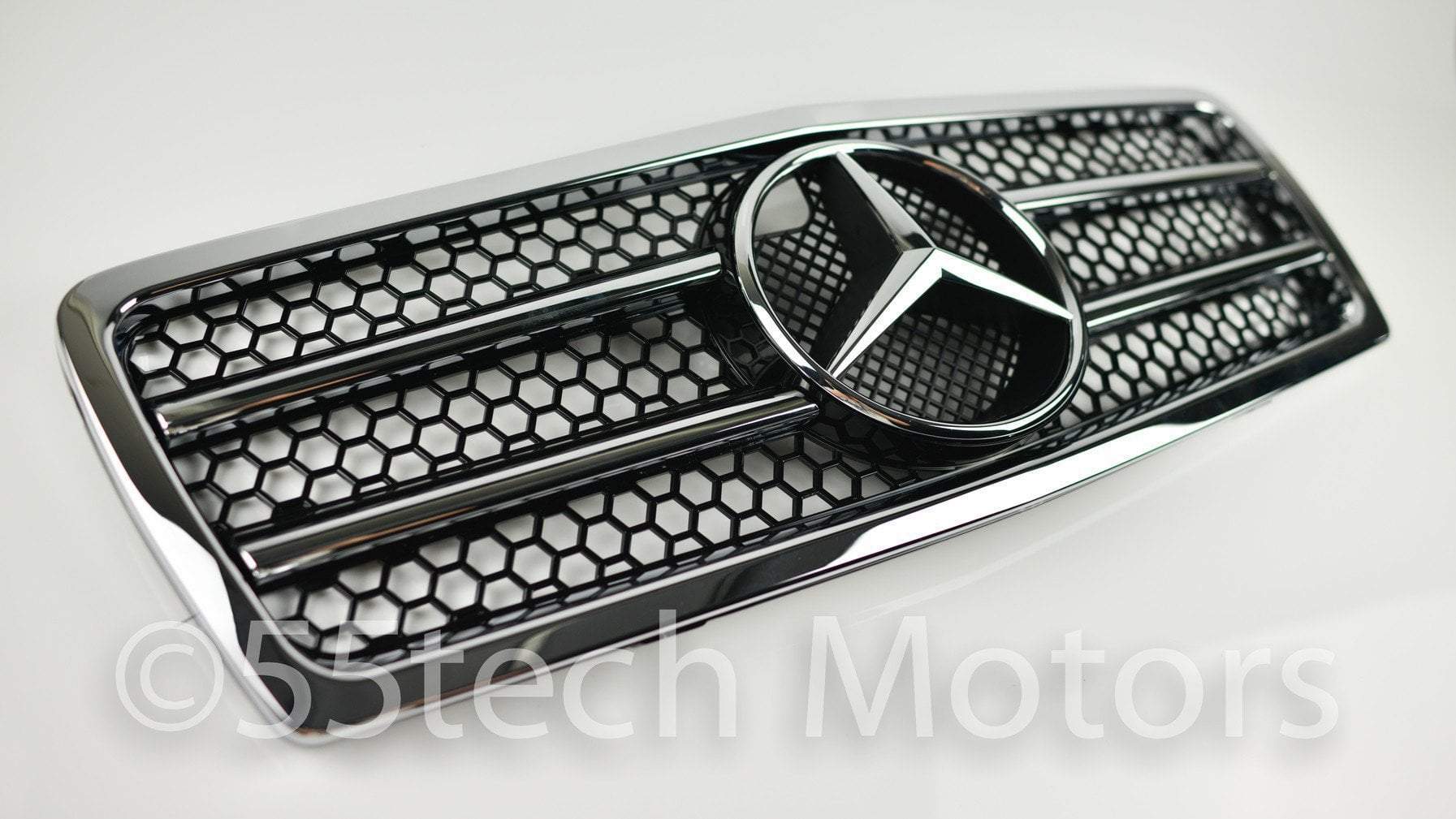 Mercedes Benz W210 1996~1999 E-Class Grille w/ Chrome Frame – 55tech Motors