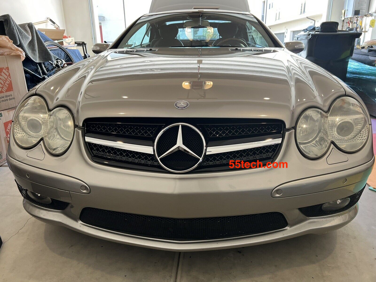 Mercedes Benz R230 2003~2006 SL-Class 1 Fin Grille – 55tech Motors