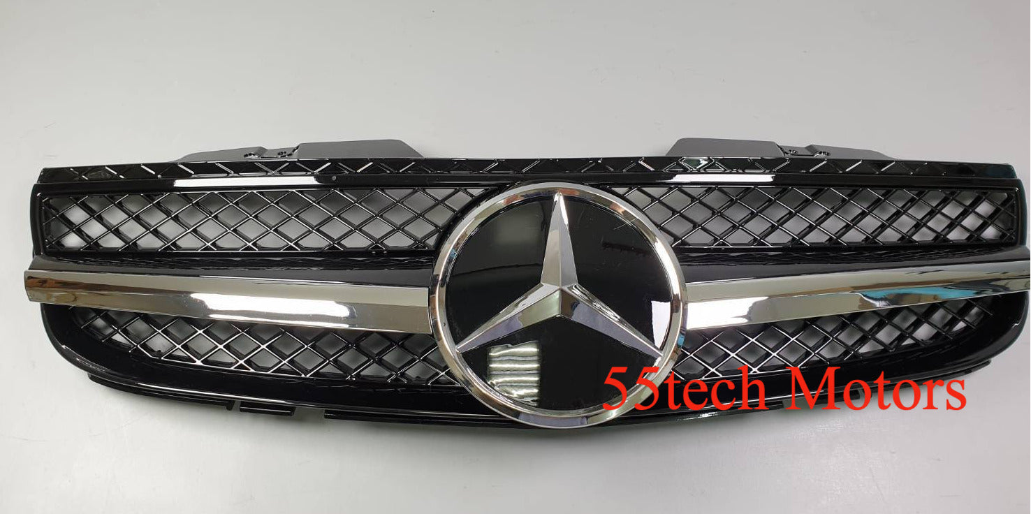 R230 SL Class 1 Fin AMG Style Grille 2007 2008 SL550 SL320 – 55tech Motors