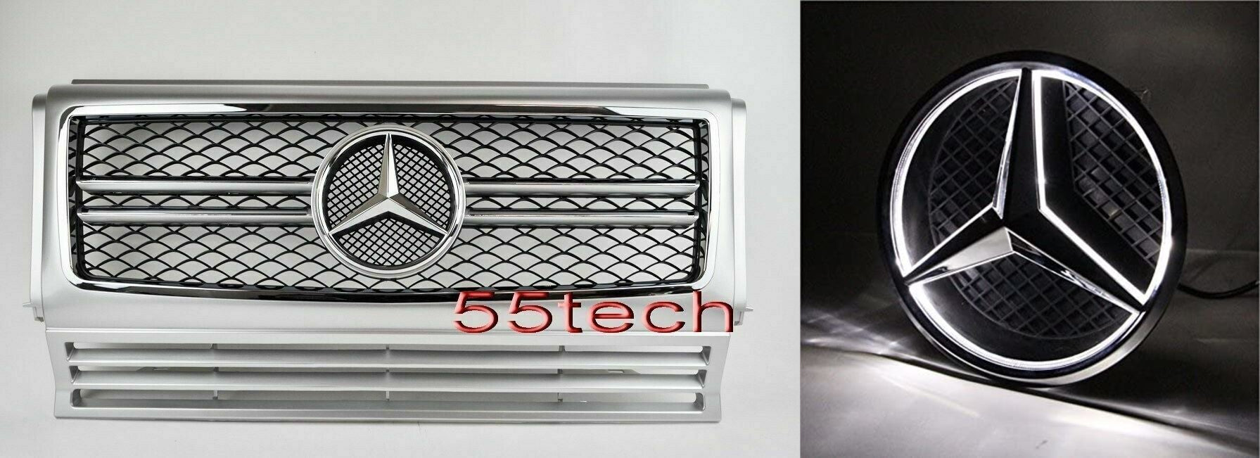 Mercedes Benz W463 G Wagon G63 AMG Style Grille With Illuminated LED L ...