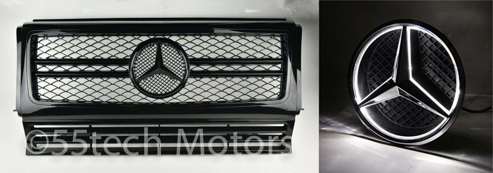 Mercedes Benz W463 G Wagon G63 AMG Style Grille With Illuminated LED L ...